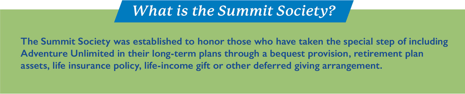 What Is Summit Society | DiscoveryBound
